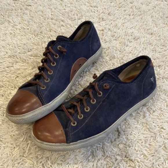 Frye | Shoes | Frye Mens Chambers Cap Toe Low Top Suede Leather ...